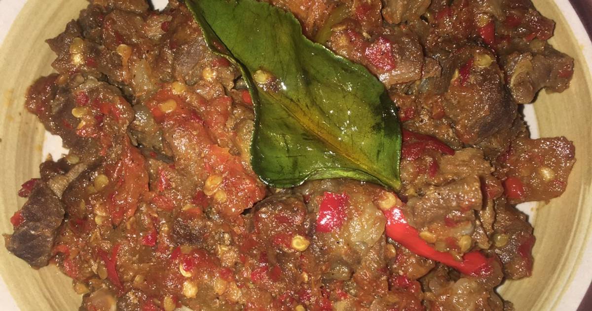 Resep Oseng mercon sapi (simple) 🔥 oleh R. Novita Dhamayanti - Cookpad