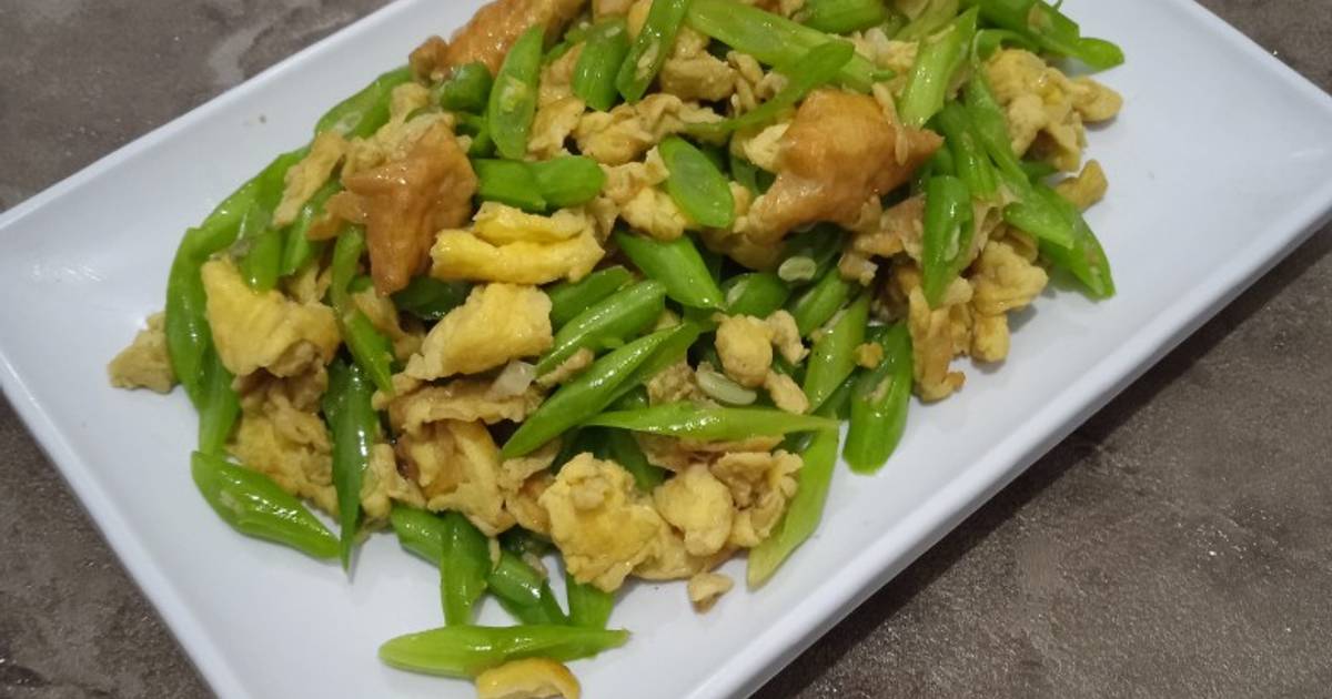Resep Tumis Buncis Telur oleh Devalesha Kitchen - Cookpad