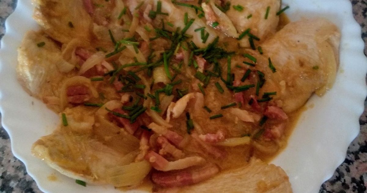 Pechugas De Pollo A La Mostaza Con Salsa De Cebolla Receta de Victor ...