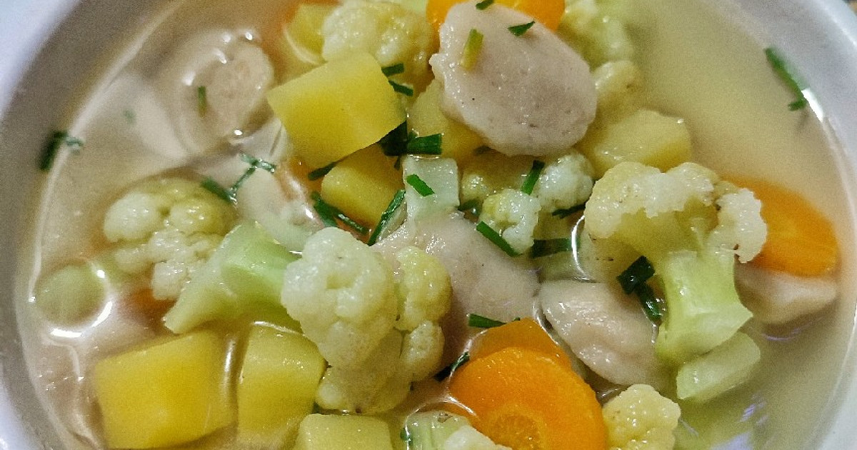 Resep Sop Wortel Kentang Kembang Kol oleh Asriwida - Cookpad