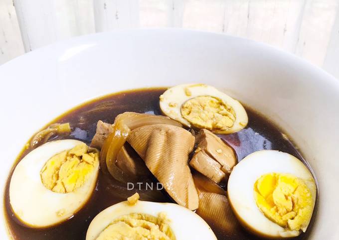 Resep Telur Rebus & Tahu Bumbu Kecap oleh Dita | IG: @dtndy - Cookpad