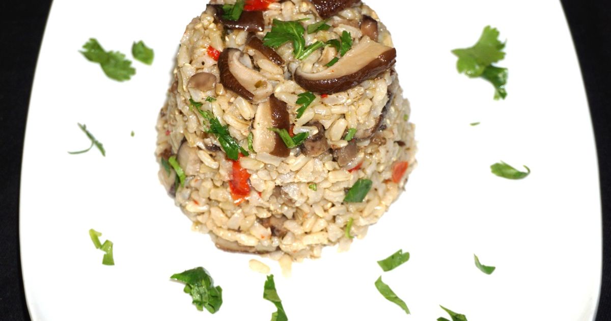 Brown Rice With Shiitake Mushrooms Recipe By Jon Michelena