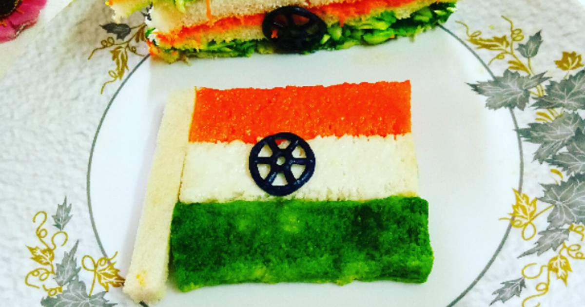 Tricolour Sandwich Recipe by Arpita Majumder - Cookpad