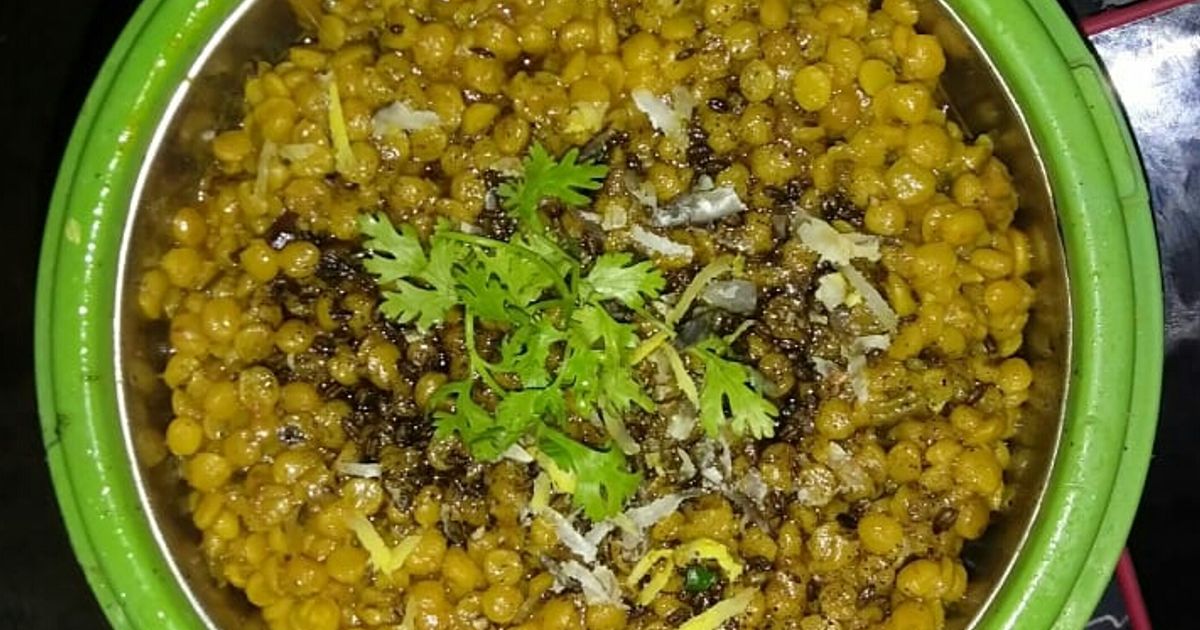 Dry Daal Tahri Recipe by shrishikha - Cookpad