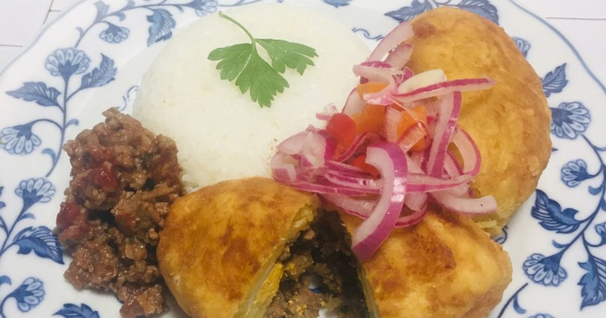 Papa Rellena De Yuca Con Carne Molida! Receta de yenit julia tajiri ...
