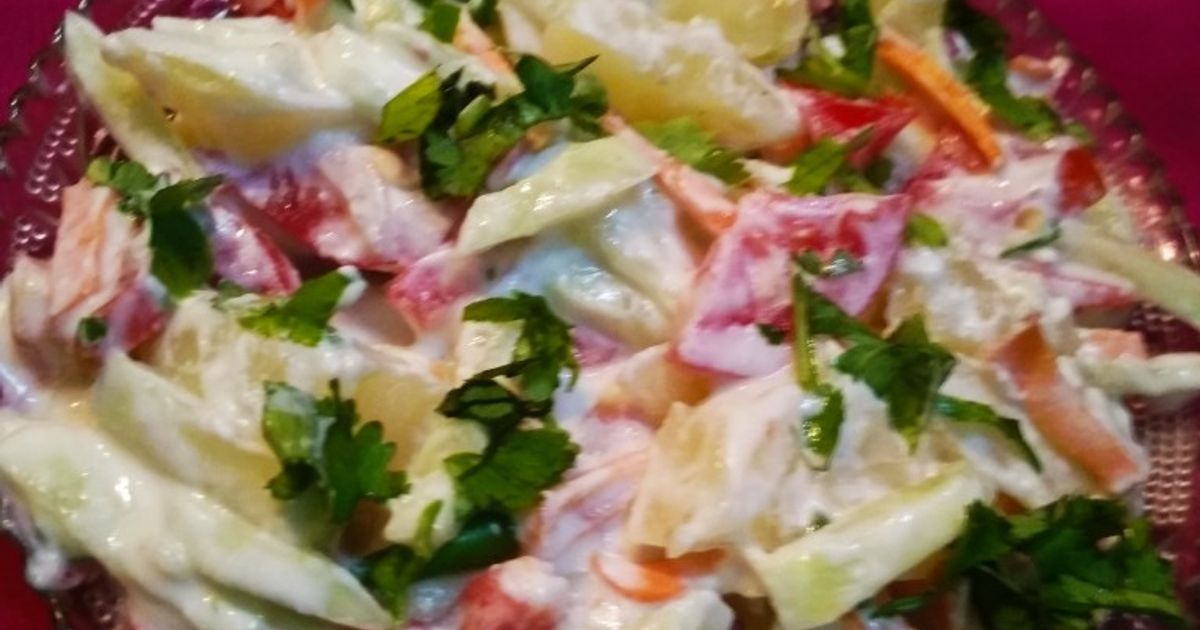 Monimala Pal দ্বারা পটেটো স্যালাড (Potato Salad Recipe In Bengali ...