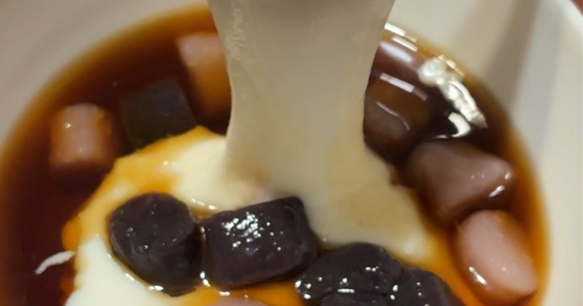 Meet Fresh Ish Dupe! Stretchy Mochi Milk Dessert :) Recipe By Kayden