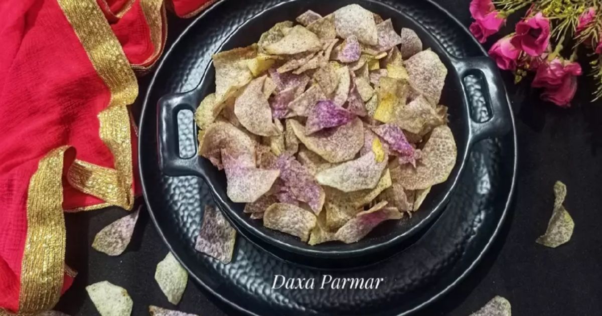 Ratalu /Purple Yam Chips Recipe by Daxa Parmar - Cookpad