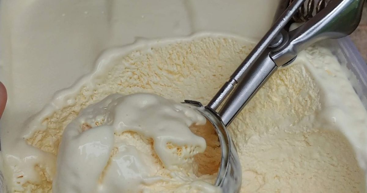 Resep es krim susu uht mangga rumahan enak dan mudah - Cookpad