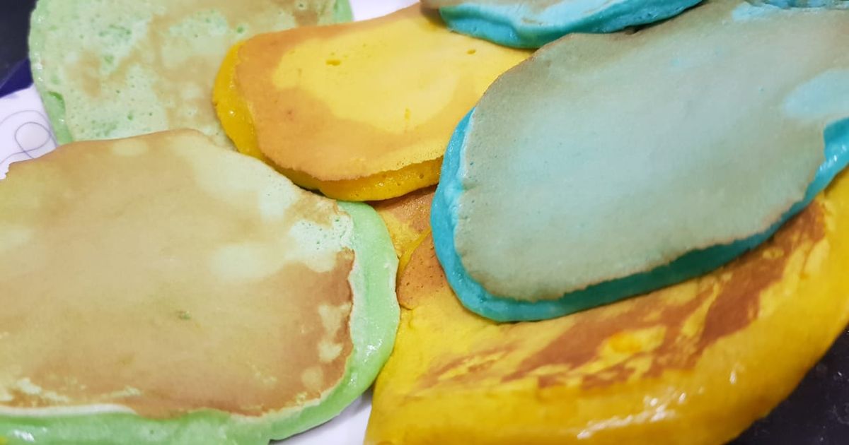 Three Colors Pancakes Recipe by house of taste - Cookpad