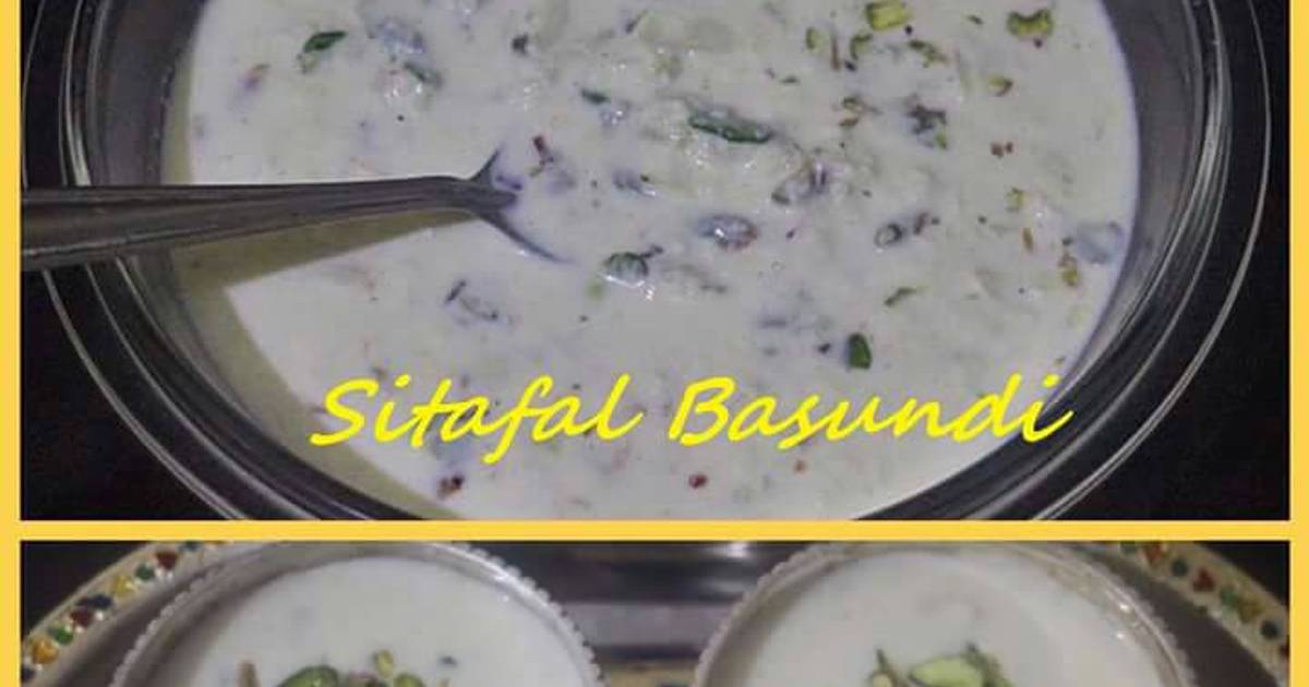 Sitafal basundi Recipe by neha kumbhani kitchen - Cookpad
