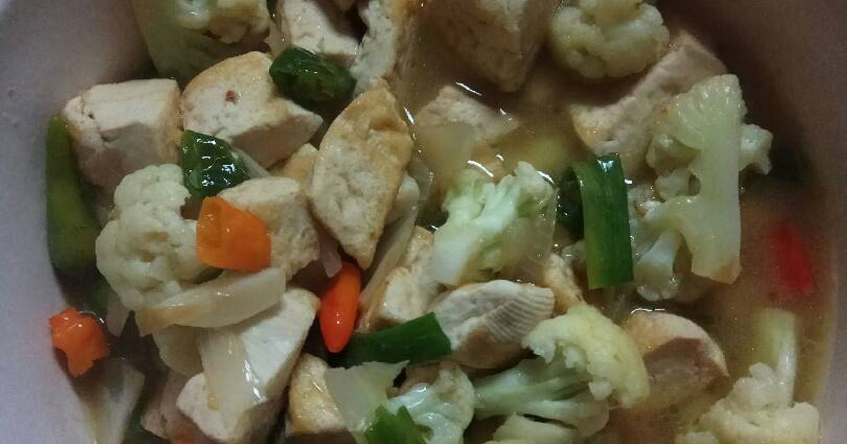 Resep bunga kol tahu putih rumahan enak dan mudah - Cookpad