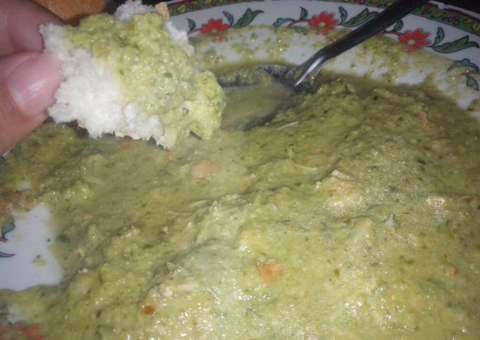 Mole verde con pollo Receta de minicocinera- Cookpad