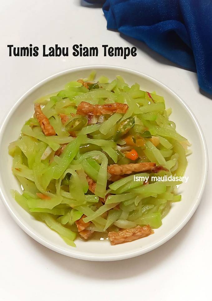 Resep Tumis Labu Siam Tempe oleh Ismy Maulidasary - Cookpad