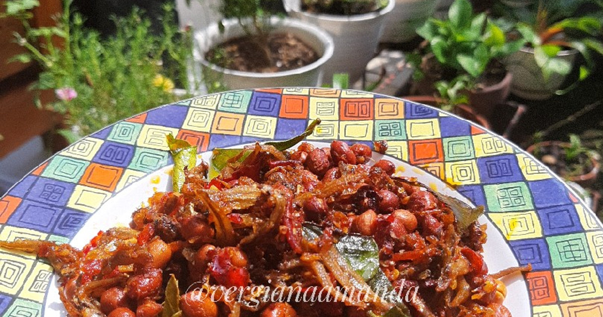 Resep Teri Kacang Balado oleh Vergiana Amanda Saputri - Cookpad