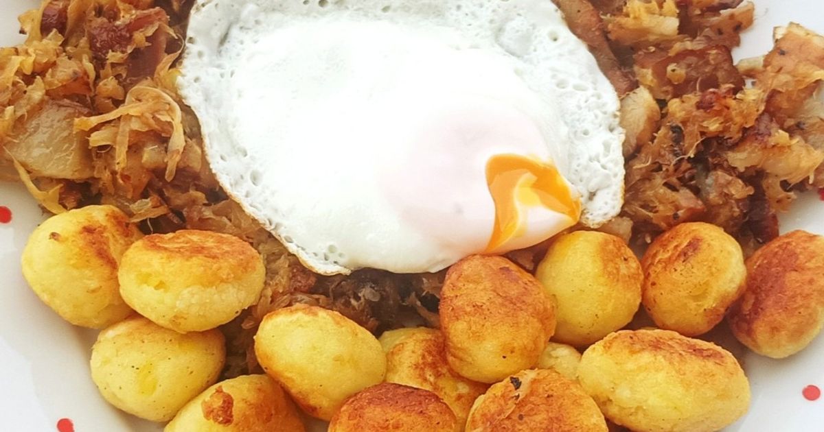 Szalonnás Pirított Káposzta Krumpli Gombóckával🥓 | Törzsök Éva receptje ...