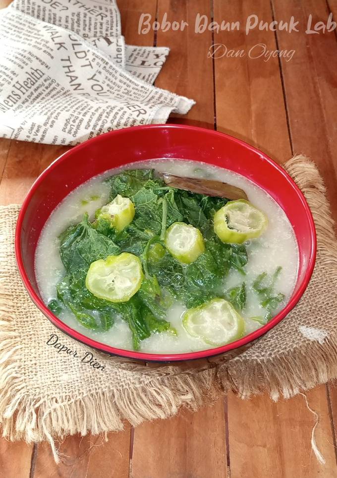 Resep Bobor Daun Pucuk Labu dan Oyong oleh Dapur Dien - Cookpad