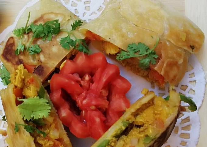 Tikka paratha pockets Recipe by Sanober Danish - Cookpad