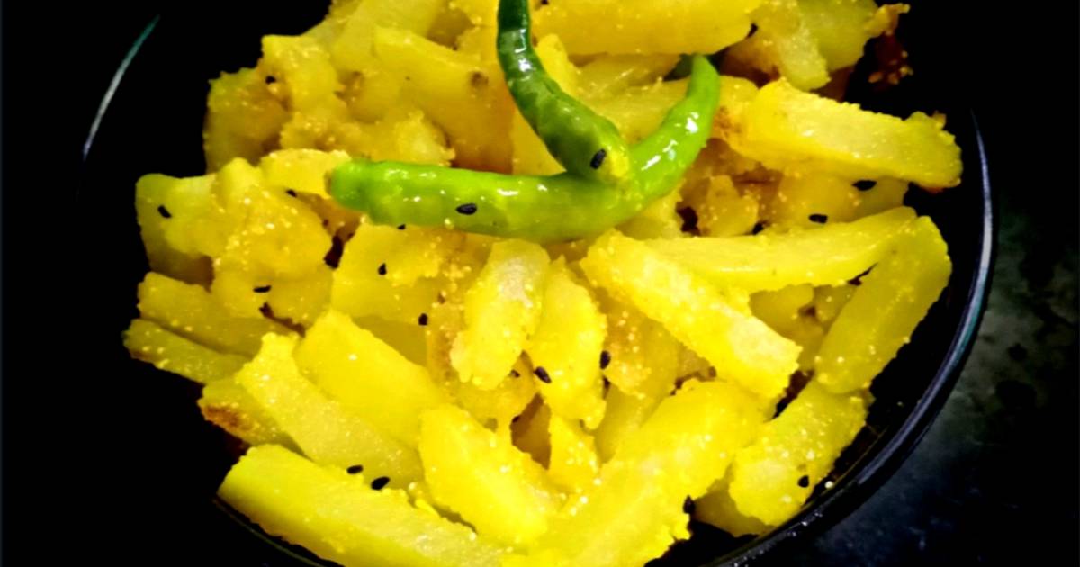 Fried potato with Poppy seedes (Bengali Dish) Recipe by Debasree Sarkar ...