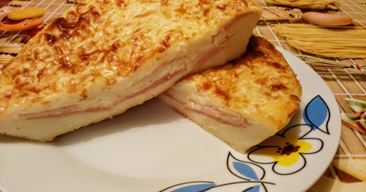 Coca de jamón y queso Receta de CocinandoConPili.com- Cookpad