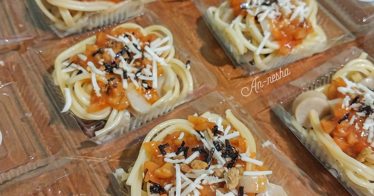 Resep 496.Mini Spaghetti (Ide Jualan) oleh An_nesha - Cookpad