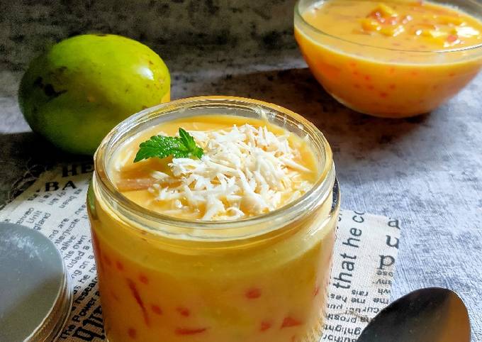 Resep Mango Sago Keju Oleh Liha Ummu Maryam Cookpad
