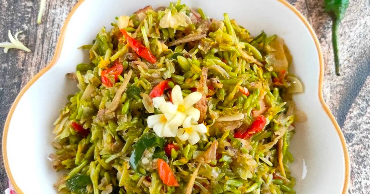 318 resep oseng bunga pepaya tidak pahit pedas enak dan mudah - Cookpad