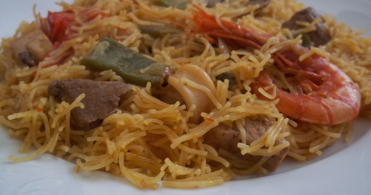 Guiso De Pescado Y Marisco Con Fideos Finos Receta de Kiko- Cookpad