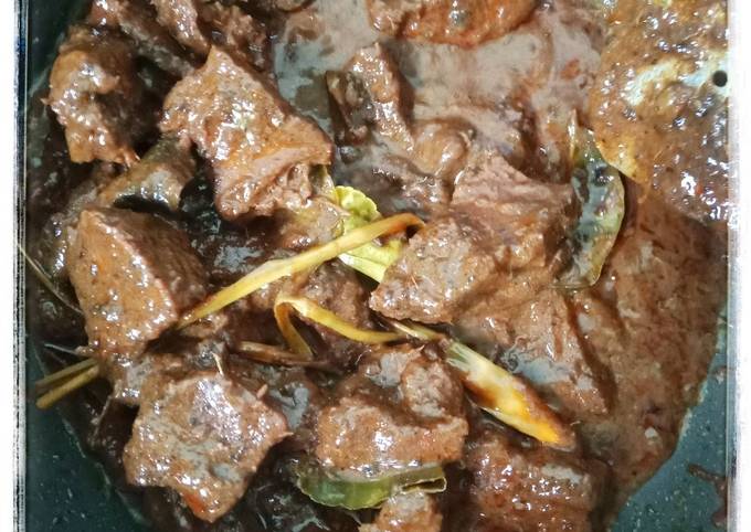 Resep Rendang Daging Kambing Bumbu Praktis oleh Aini mama 2N 2R - Cookpad