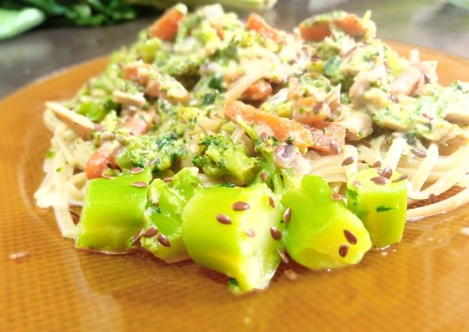 Fideos con brócoli Receta de Aylen Perez- Cookpad