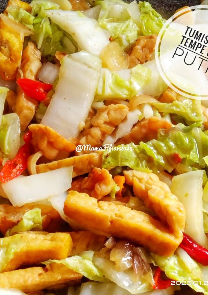 Resep Tumis Tahu Tempe Sawi Putih oleh Lanjarsih/Mama Fifian ( MasakanRumahan) - Cookpad