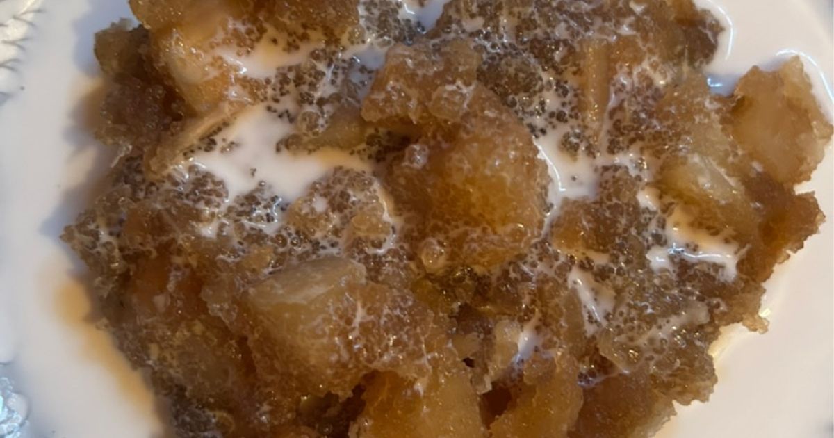Resep Bubur Sagu Rangi+Singkong oleh Euis Adjie Santillo 🇮🇩🇨🇦 - Cookpad