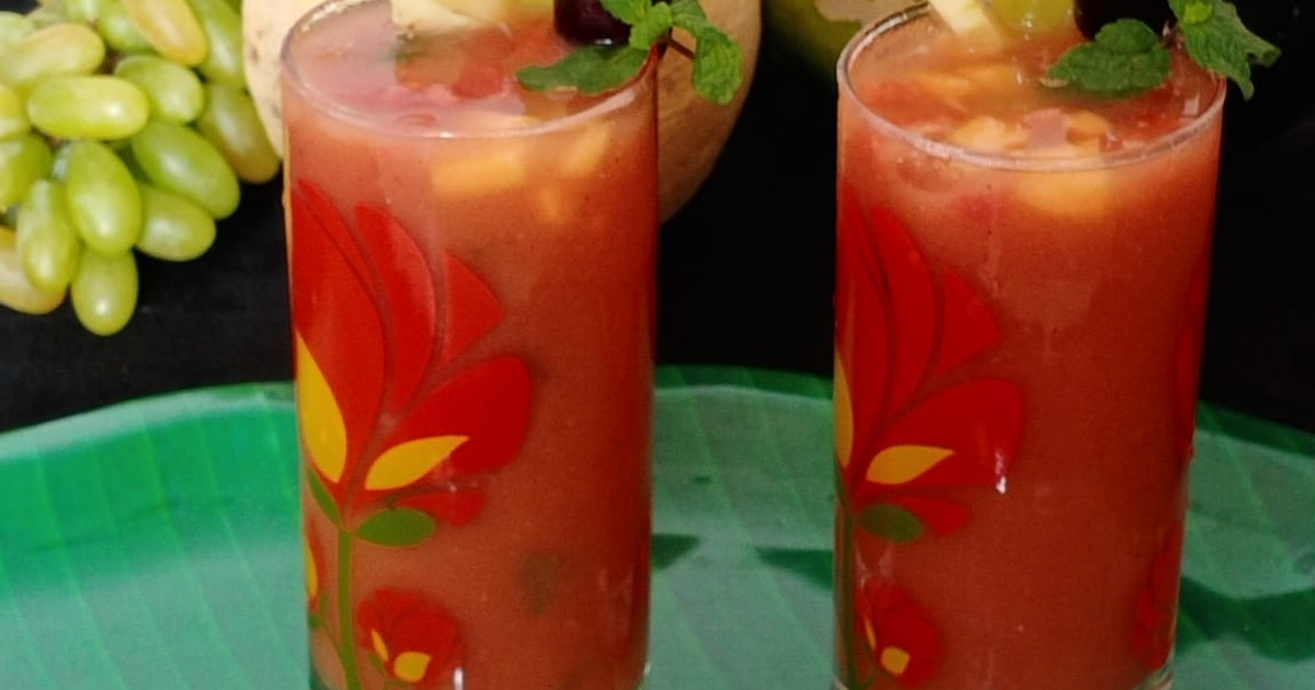 Mix Fruit Mint Cooler Recipe by Garden of Food - Cookpad