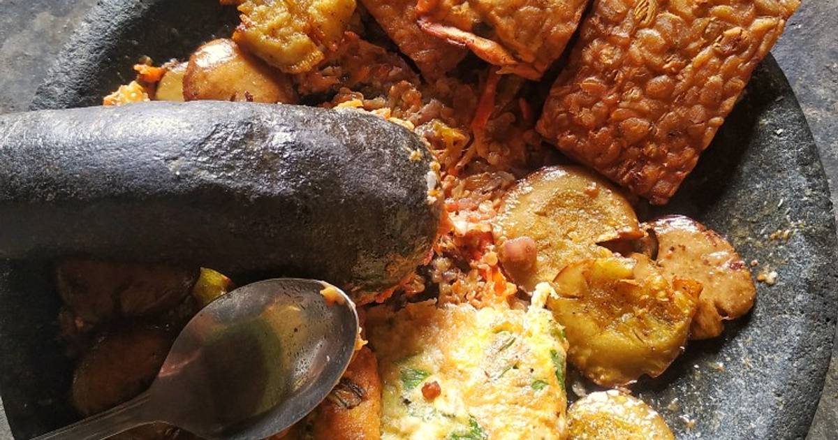 107 resep tempe telur tanpa minyak penyetan enak dan mudah - Cookpad