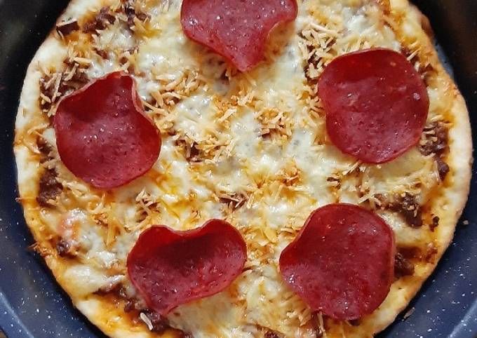 Resep Double Cheesy Pizza oleh vivian - Cookpad