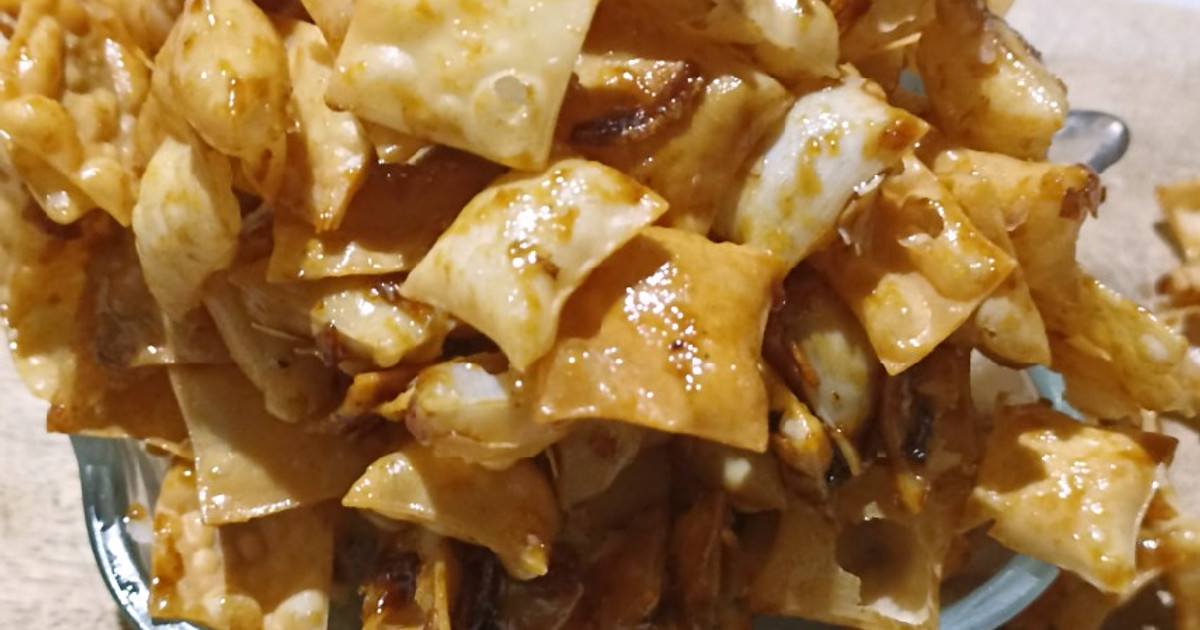 Resep Krupuk Pangsit Asam Manis oleh Devi Aini - Cookpad