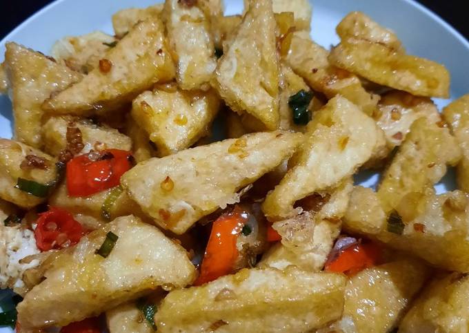 Resep Tahu Cabai Lada Garam oleh dtharrah - Cookpad