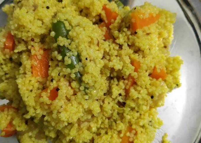 Millet upma Recipe by Vandana Dyavarashetty - Cookpad