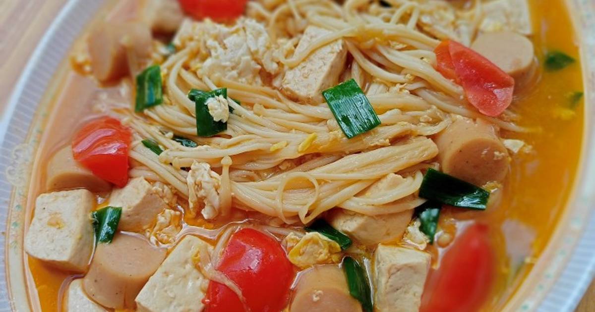 868 resep cara membuat sop jamur enoki enak dan mudah - Cookpad