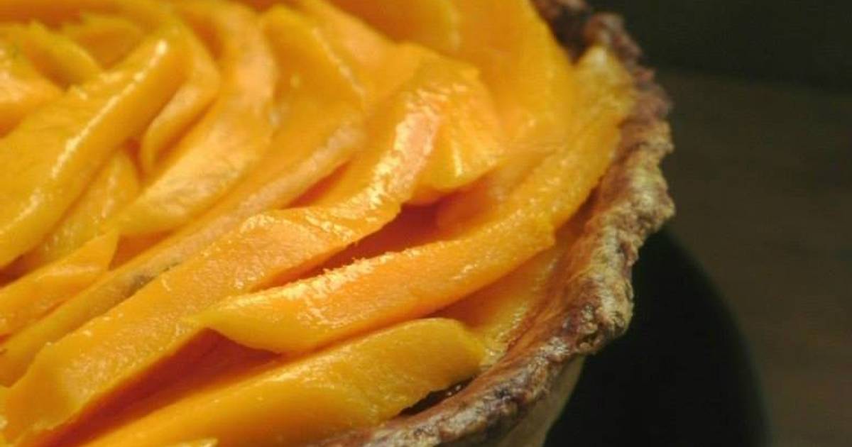Mango Custard Pie Recipe by Ambica Selvam - Cookpad