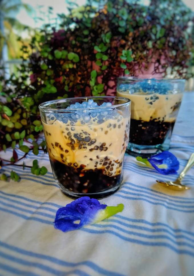 Resipi Sagu Gula Melaka(Bunga Telang) oleh shazrina - Cookpad