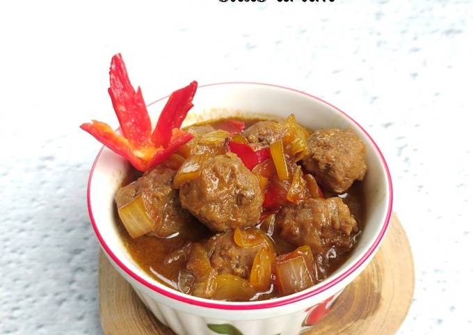 Resep Bola Daging Saus Tiram oleh Any Tri - Cookpad