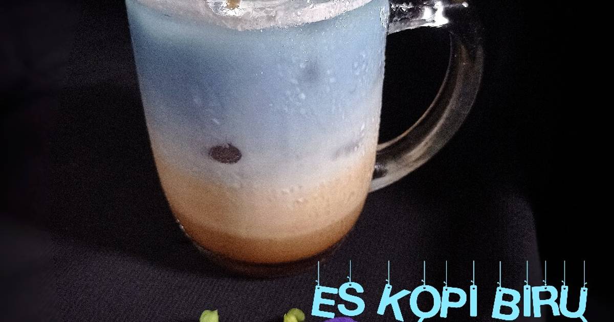 Resep Es Kopi Biru (Anchan Coffee) oleh Herliani - Cookpad