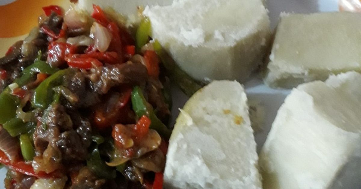Boiled Yam And Source Recipe by Hadiza Abubakar - Cookpad