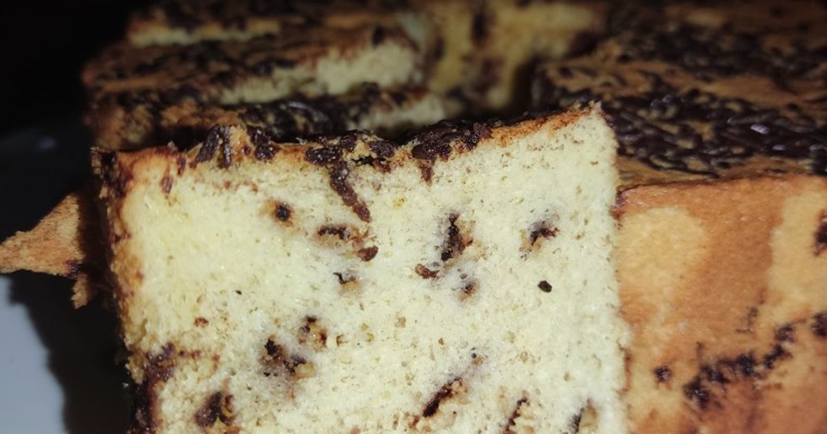 Resep cake with vanila krim and topping coklat rumahan enak dan mudah ...