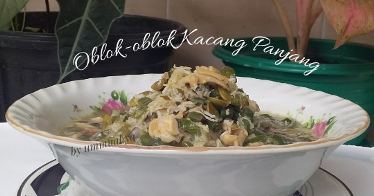 Resep 2. Oblok Oblok Kacang Panjang oleh Ummu Ahya - Cookpad