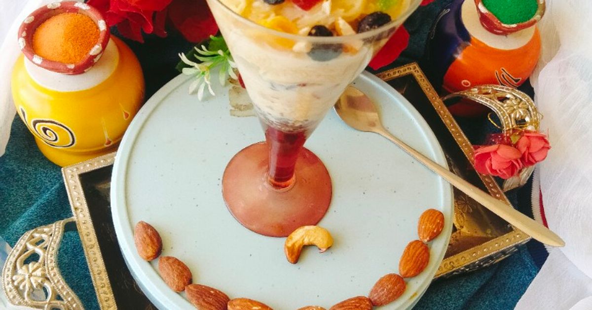 Vermicelli Falooda Custard 🍮 Semiya Custard Falooda / Vermicelli ...