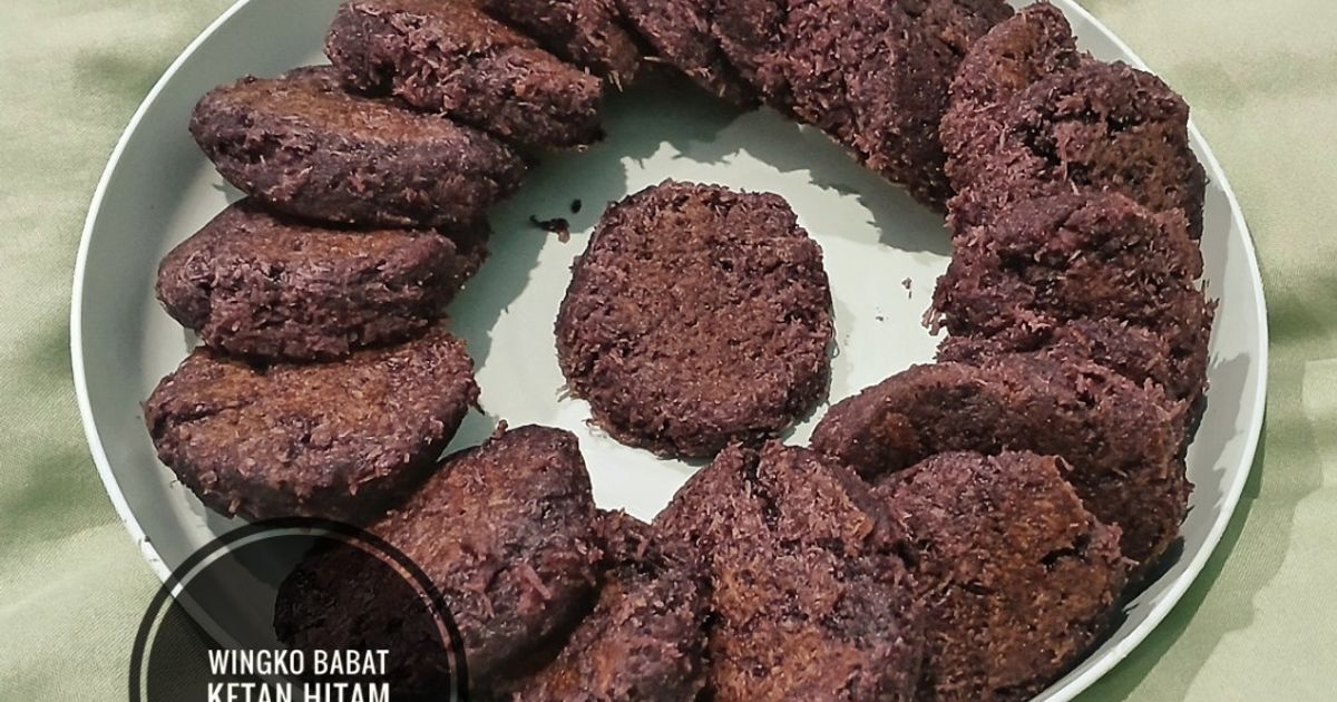 Resep Wingko Babat Ketan Hitam oleh Bunda Hanum - Cookpad