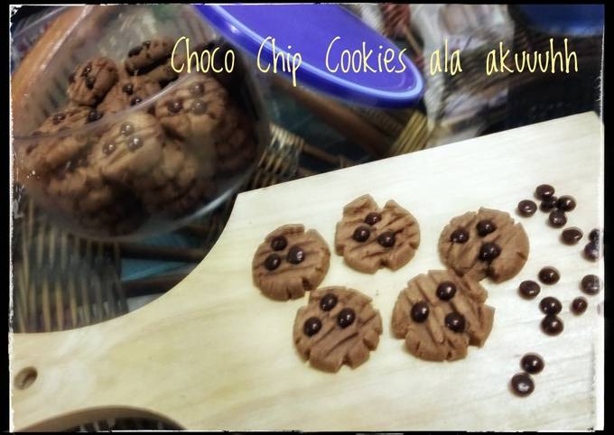 Resep Choco Chip Cookies No Egg oleh Yoetty Aspriana - Cookpad
