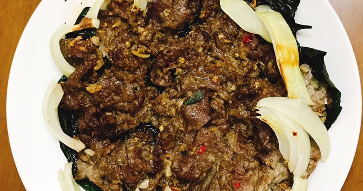 Grilled Beef In Betel Leaves Recipe by Hêu